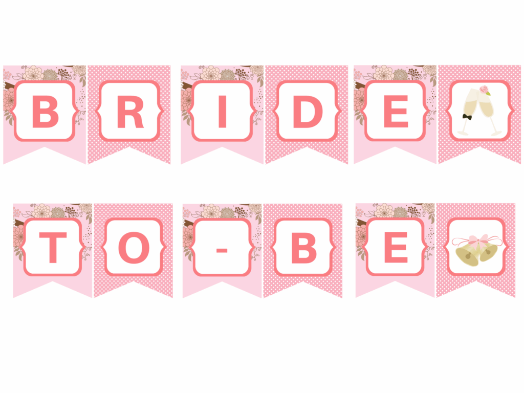 Free Printable Bridal Shower Banner - Printable Templates Hub